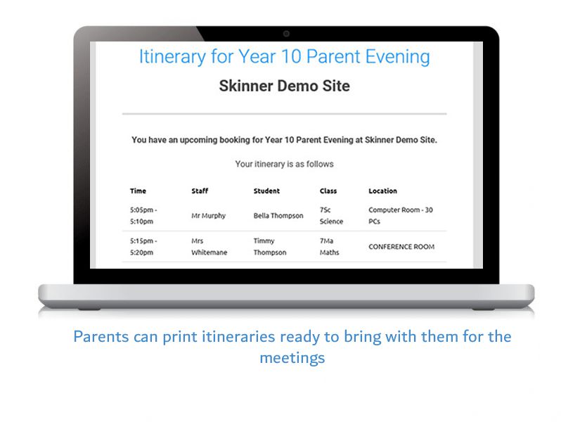 Parent Meetings & Parent Evenings - SchoolBooking